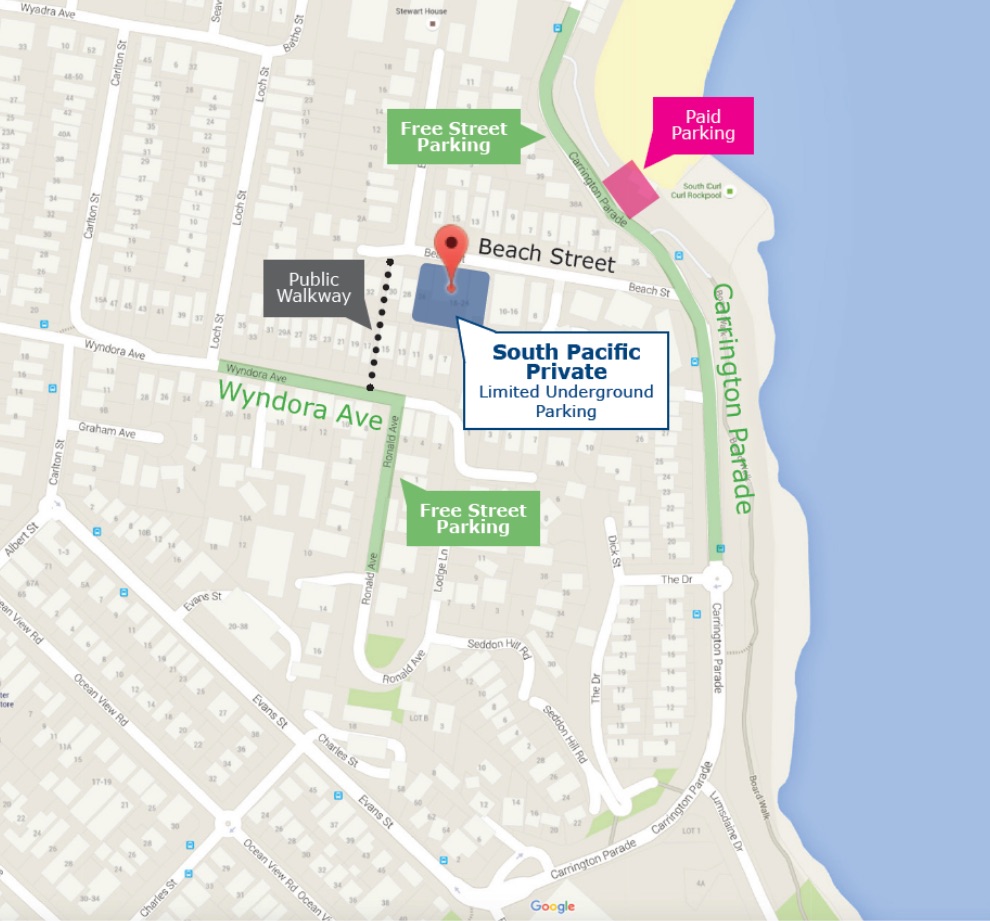 Parking At South Pacific Private